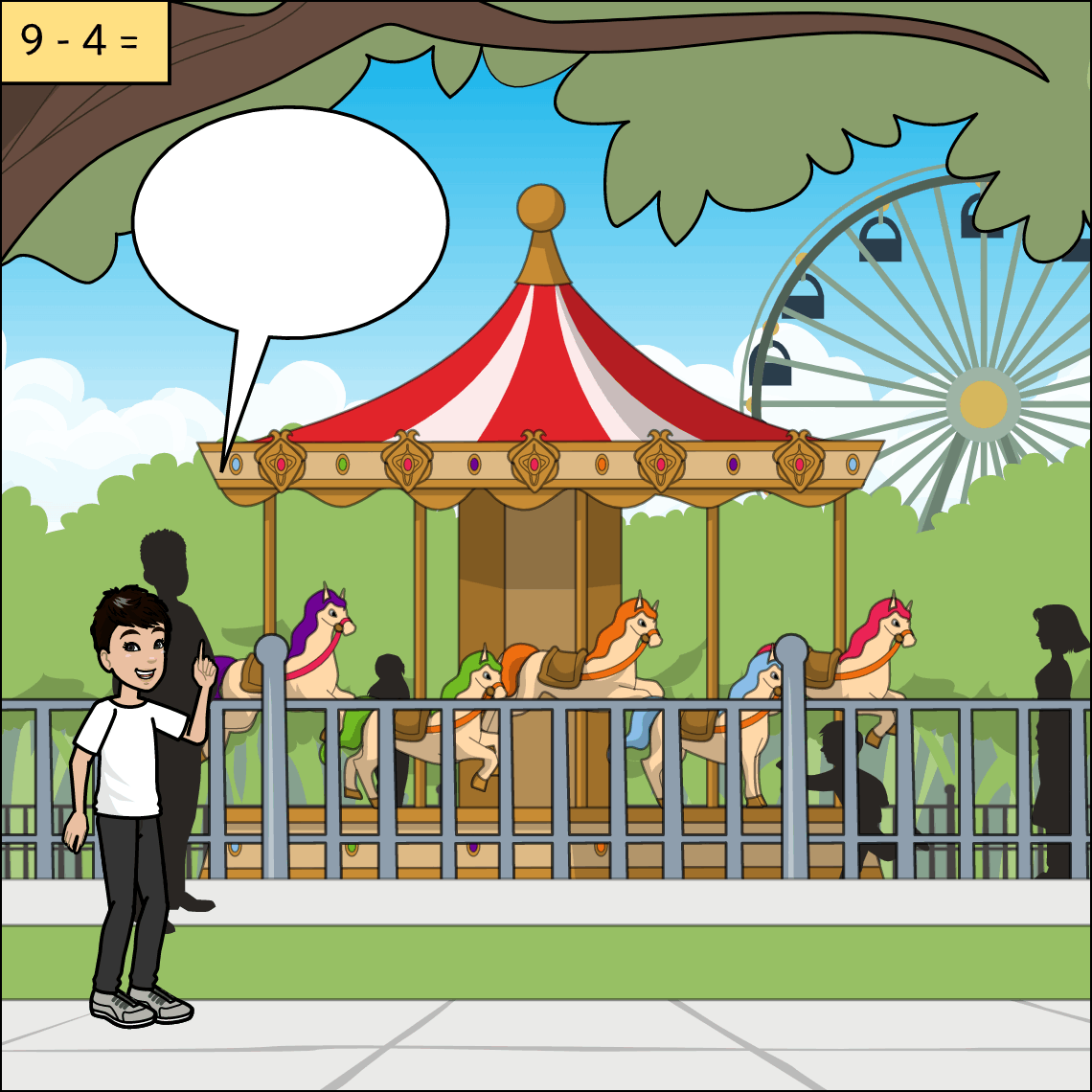 0-9 Subtraction Worksheet